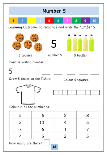 Entry Level 1 Maths - Number Recognition - Counting to 10 | Teaching ...