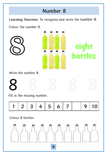 Entry Level 1 Maths - Number Recognition - Counting to 10 | Teaching ...