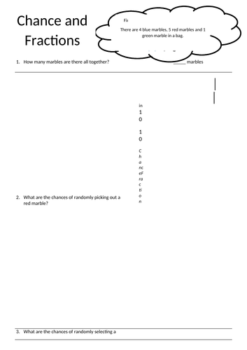 Probability and Fractions - Differentiated worksheets - KS2 | Teaching ...