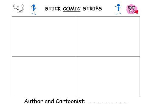 Comic Strips - stick them on, add speech or just make your own ...
