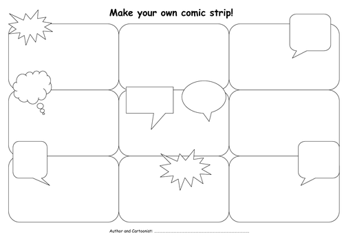 Comic Strips - stick them on, add speech or just make your own ...