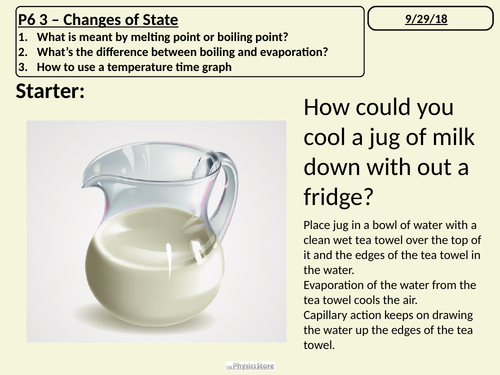 KS4 GCSE Physics AQA P6 3 Changes of State PowerPoint | Teaching Resources