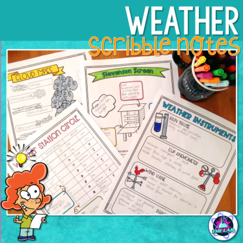 Weather Scribble Notes | Teaching Resources