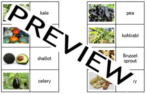 Vegetables Food Nutrition or ESL | Teaching Resources