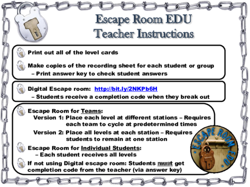 Area and Perimeter Game: Escape Room Halloween Math | Teaching Resources