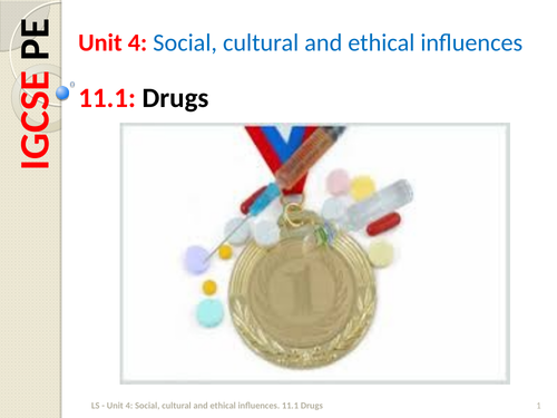 IGCSE PE (new spec 2018) 11.1: Performance-enhancing drugs (PEDs ...