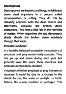 AQA GCSE Biology (Science) Ecology: Communities Lesson | Teaching Resources