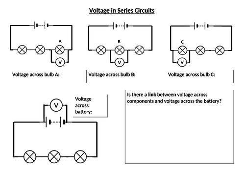 Voltage in Series Circuits | Teaching Resources