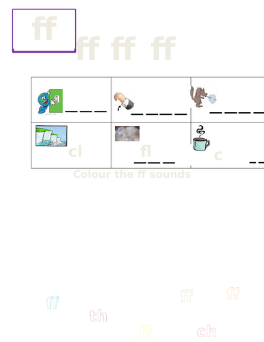 ff phonics double consonant phase 2 | Teaching Resources
