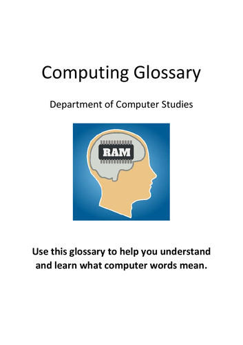 GCSE Computer Science Glossary | Teaching Resources