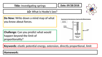 AQA GCSE Physics New Specification - P5 Investigating springs ...