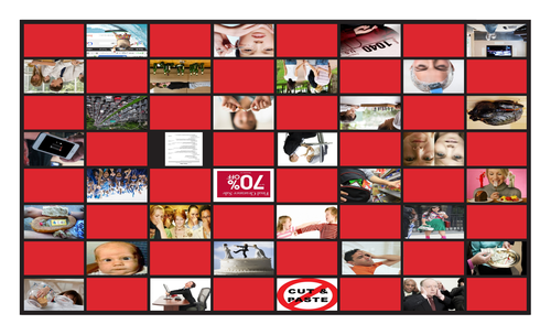 Cheaters and Dishonesty Legal Size Photo Checkerboard Game | Teaching ...