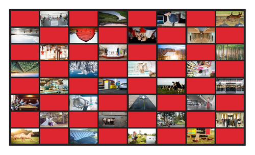 City versus Country Living Legal Size Photo Checkerboard Game ...