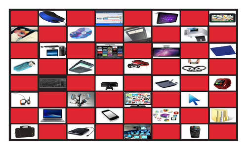 Computer Technology Legal Size Photo Checkerboard Game | Teaching Resources