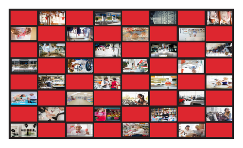 Places and Buildings Legal Size Photo Checkerboard Game | Teaching ...