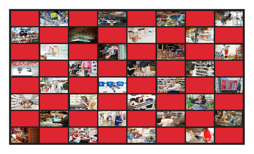 Stores and Shops Legal Size Photo Checkerboard Game | Teaching Resources