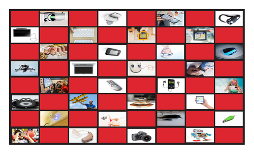 Technology and Gadgets Legal Size Photo Checkerboard Game | Teaching ...