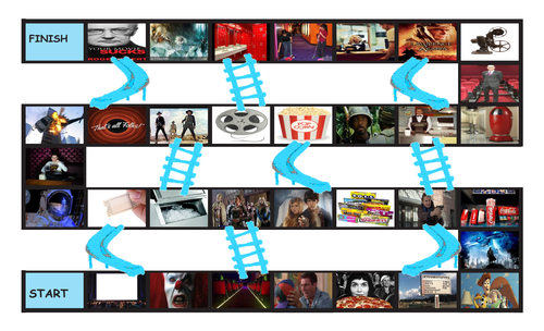 Movie Things and Genres Legal Size Photo Chutes and Ladders Game ...