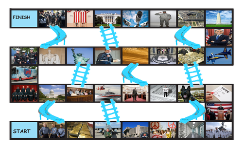U. S. Government and Citizenship Legal Size Photo Chutes and Ladders ...