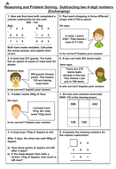 White Rose Maths - Year 4 - Subtraction of two 4-digit numbers (Exchanging) Problem Solving ...
