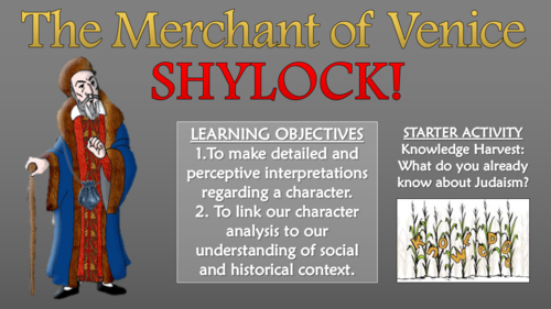 The Merchant of Venice - Shylock! | Teaching Resources