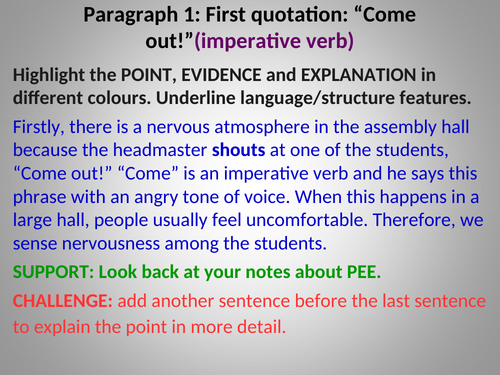 How to write an essay using PEE paragraphs(step by step) | Teaching ...