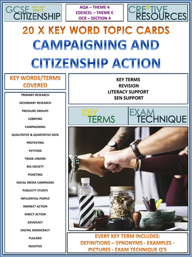 Active Citizenship - Revision | Teaching Resources