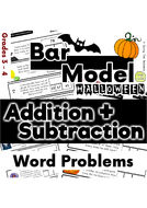 Halloween: Addition and Subtraction Bar Model Word Problems - Years 4 ...