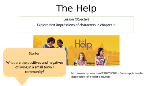 The Help - Kathryn Stockett | Teaching Resources