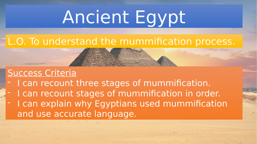 KS2 Ancient Egypt Unit - 7 Outstanding History Lessons | Teaching Resources
