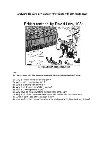 Edexcel 9-1 Weimar and Nazi Germany - Night of the Long Knives - Lesson ...