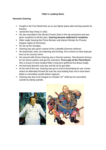 Edexcel 9-1 Weimar and Nazi Germany - Night of the Long Knives - Lesson ...