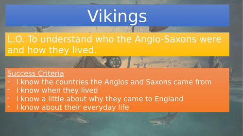 KS2 Anglo Saxons and Vikings Unit - 10 Outstanding History Lessons ...