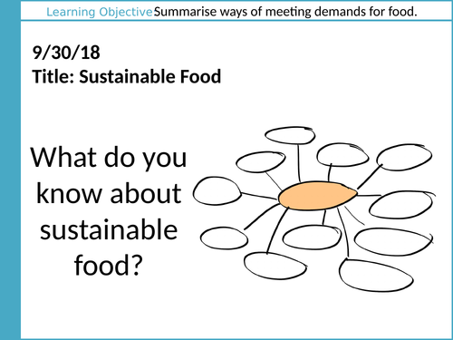 AQA GCSE: B18 Biodiversity and Ecosystems: L9 Sustainable Food ...