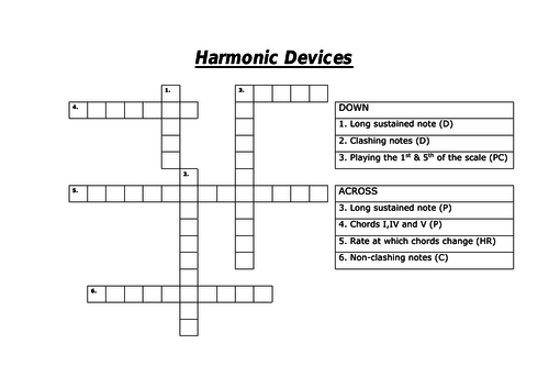 GCSE Music Crossword Starter Pack - 12 crosswords | Teaching Resources