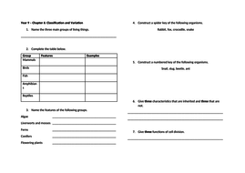 Cambridge Science Checkpoint 3 Worksheets | Teaching Resources