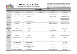 Free French School Menu #4 | Teaching Resources