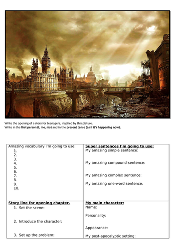 KS3 Creative Writing Dystopian Fiction | Teaching Resources
