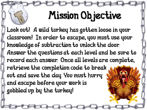 Double Digit Subtraction With and Without Regrouping: Thanksgiving ...