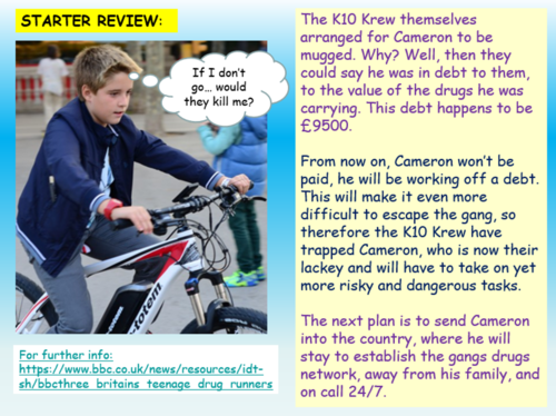 County Lines + Gangs PSHE | Teaching Resources