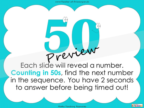Counting in 50s to 500 - Year 3 | Teaching Resources