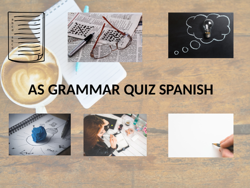 AS GRAMMAR QUIZ SPANISH | Teaching Resources