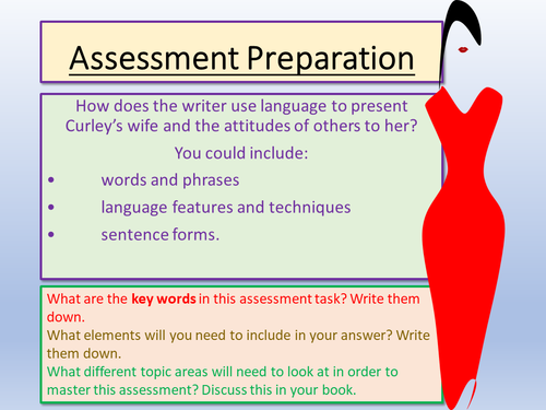 Of Mice and Men Assessment Preparation | Teaching Resources