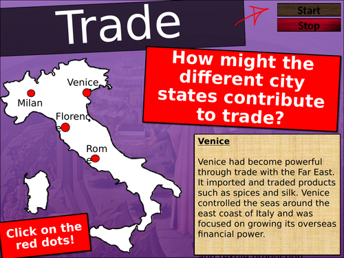Why did the Renaissance begin in Italy? Audio-enabled unit, flipped ...