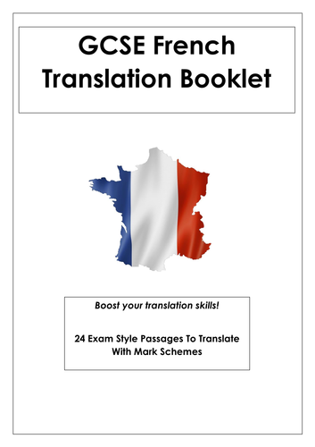 French GCSE Translation Complete Exam Practice Booklet with answers ...