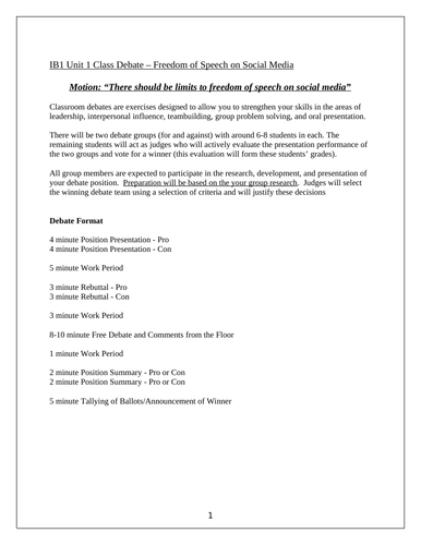 IBDP English B Human Ingenuity Unit - The Internet and Internet ...