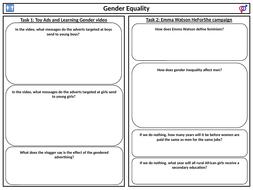Gender Equality - 2 hours of resources | Teaching Resources