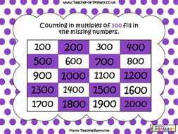 Counting in 100s to 1000 | Teaching Resources