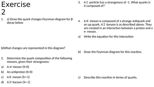 A Level Physics Quarks and Leptons 3 : Quarks and Antiquarks | Teaching ...