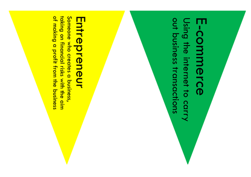 Business Bunting | Teaching Resources
